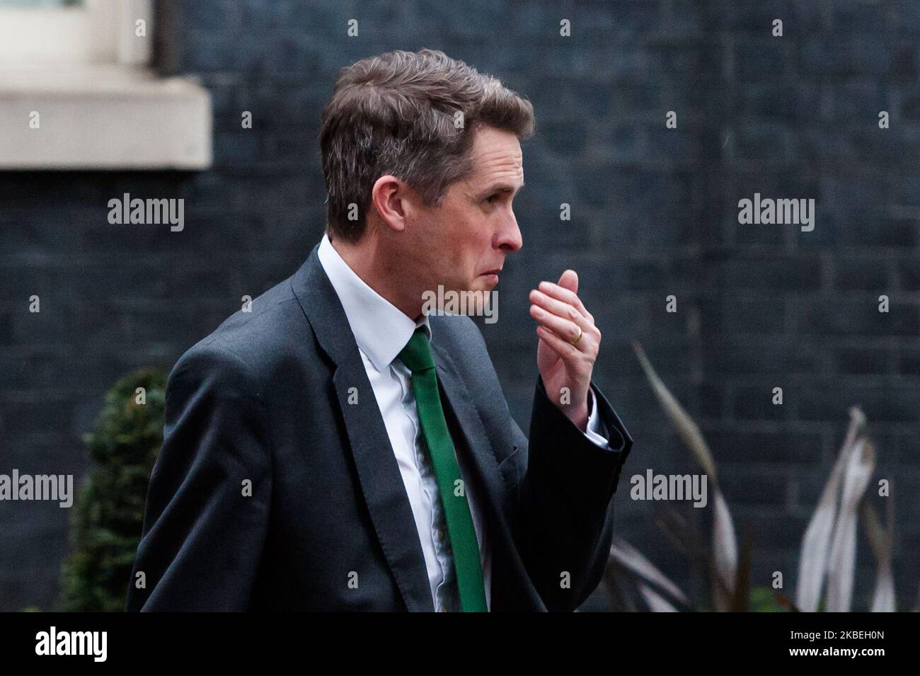 Secretary of State for Education Gavin Williamson leaves 10 Downing ...