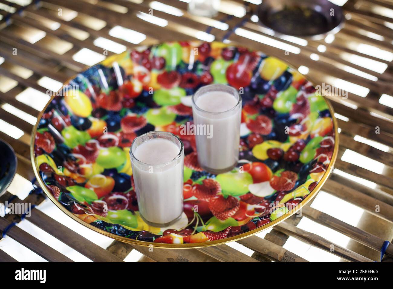 Traditional Assamese alcoholic drink called rice beer pictured on the ...