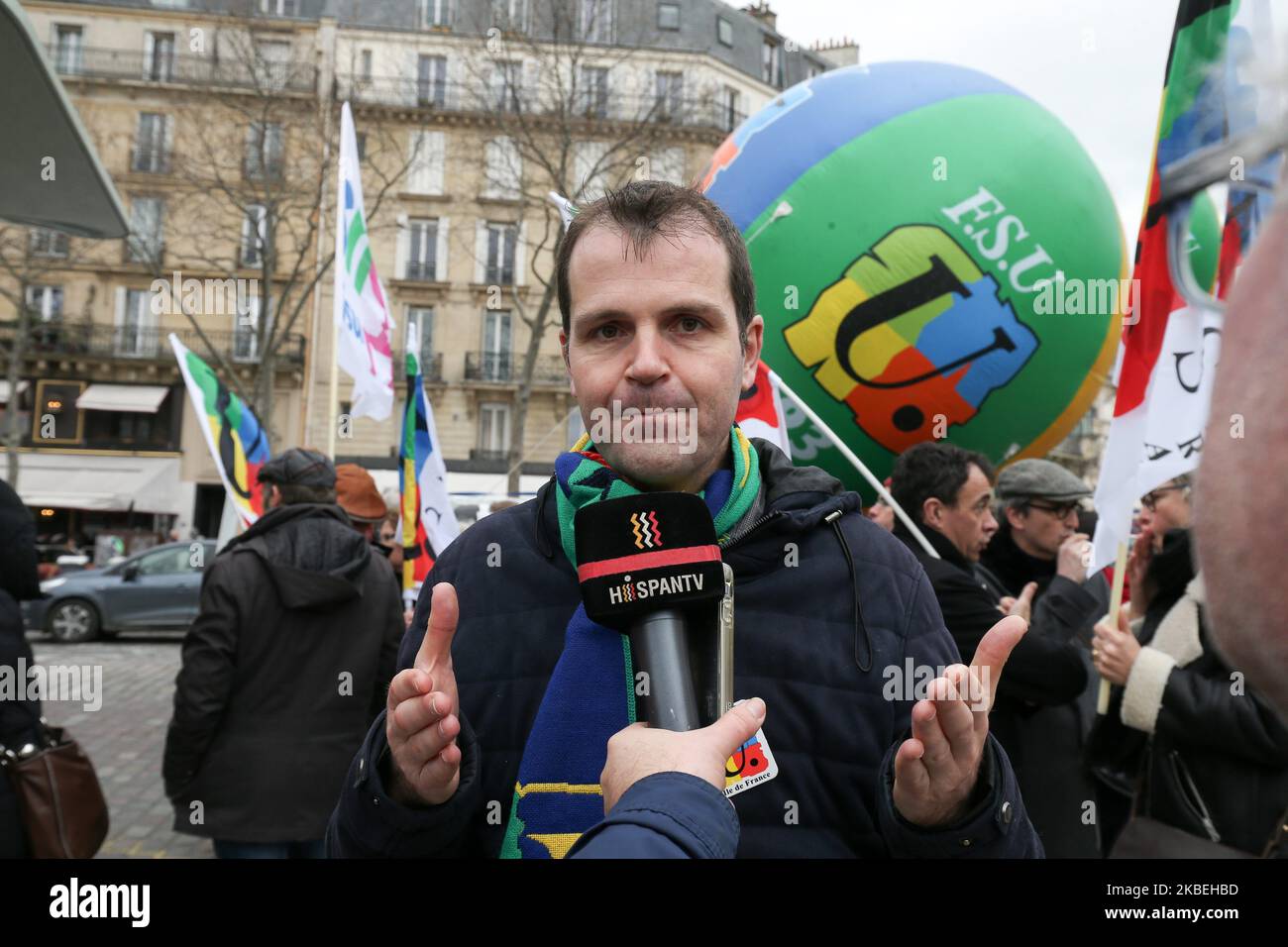 French fsu union leader benoit teste hi-res stock photography and ...