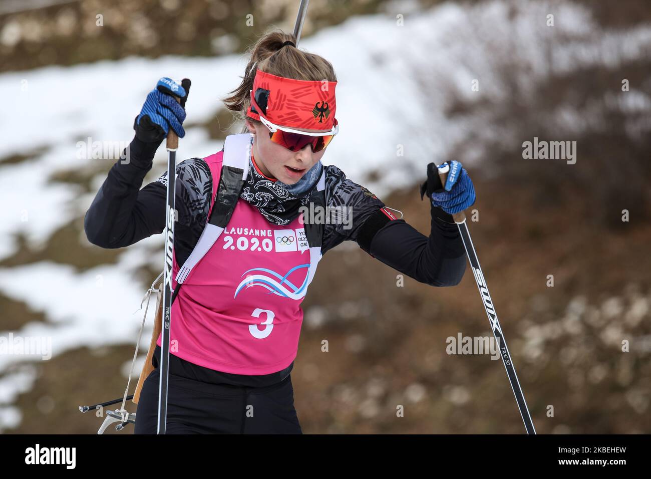 Puff Johanna from Germany competes in Biathlon: Women's 6km Sprint ...