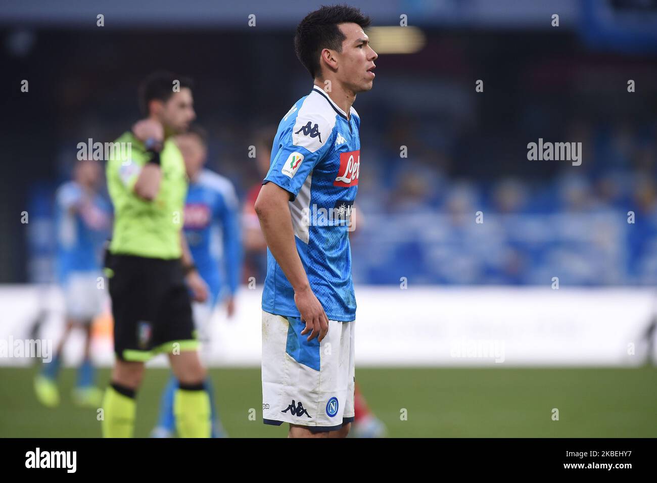 Hirving Lozano of SSC Napoli during the Tim Cup match between SSC ...