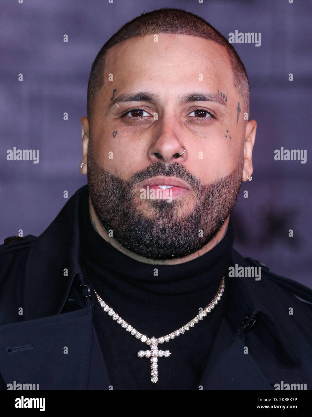 HOLLYWOOD, LOS ANGELES, CALIFORNIA, USA - JANUARY 14: Nicky Jam arrives ...