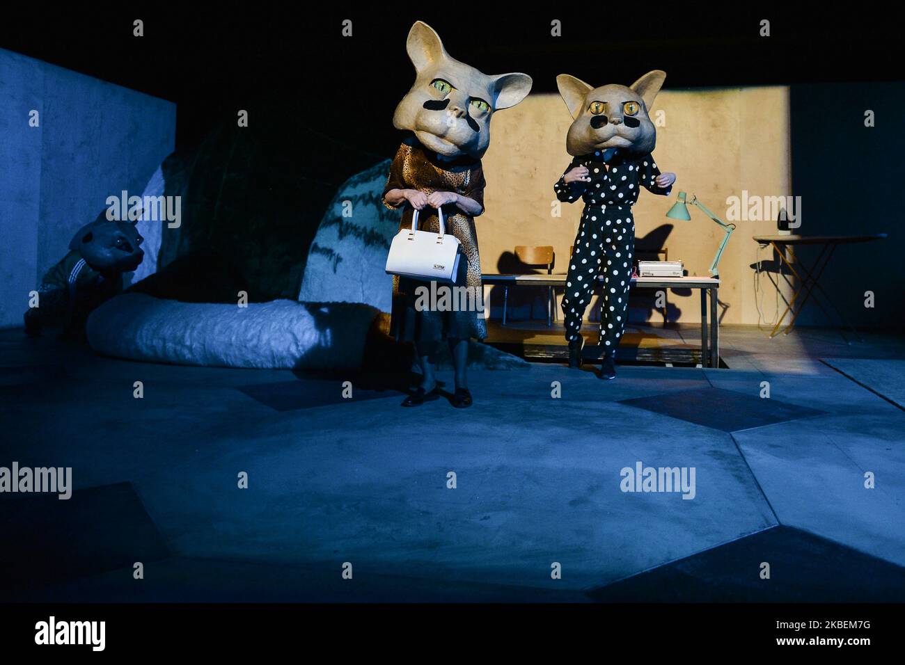 A scene from a media rehearsal of 'About Cats' directed by Tomasz Cyz ...