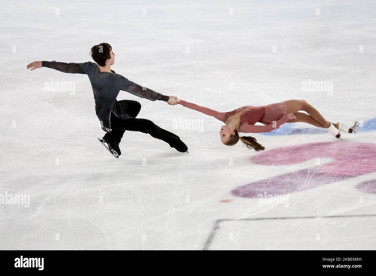 McIntosh Brooke and Toste Brandon from Canada compete in the Figure ...