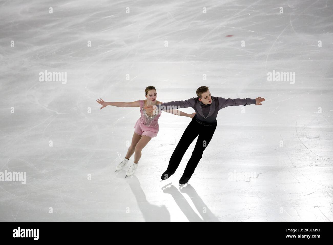 Fleming Cate and Isbell Jedidah from the USA compete in the Figure ...
