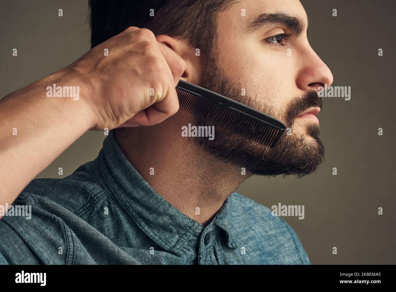 Be the facial hair you wish to see in the world. a handsome young man ...