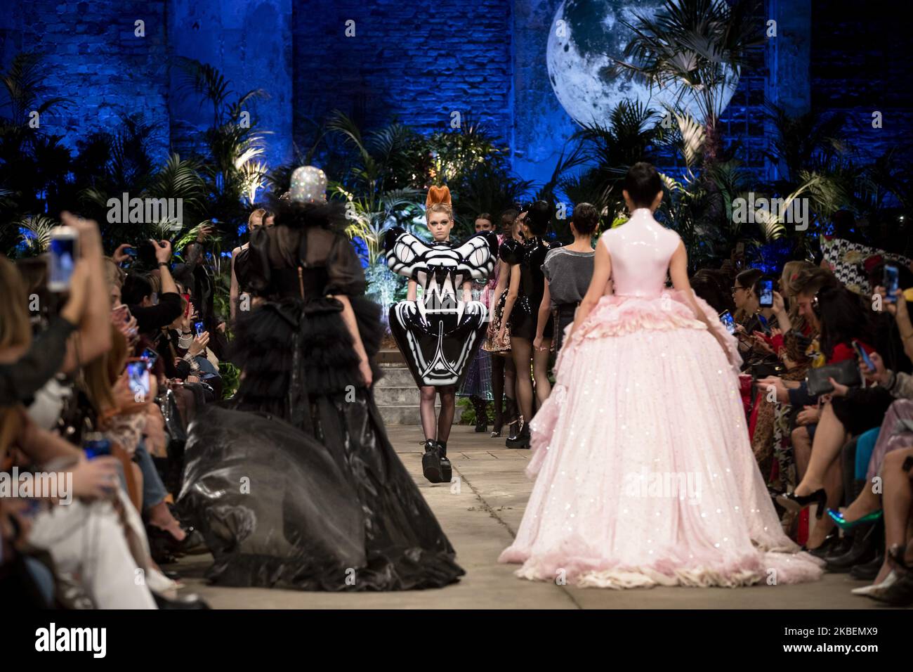 Models walk the runway at the Marina Hoermanseder show during Berlin ...