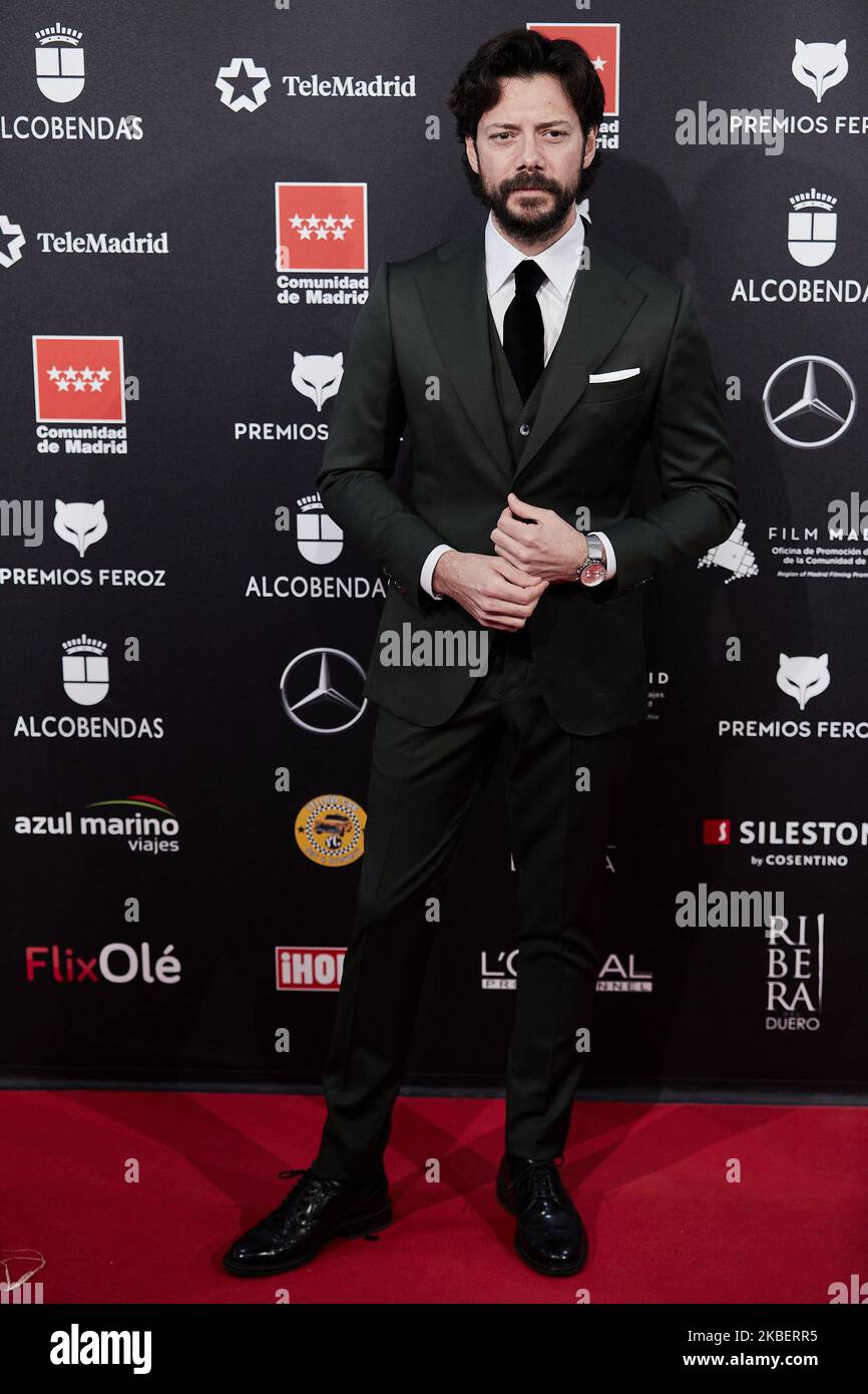 Alvaro Morte attends to Feroz Awards 2020 at Teatro Auditorio Ciudad de ...