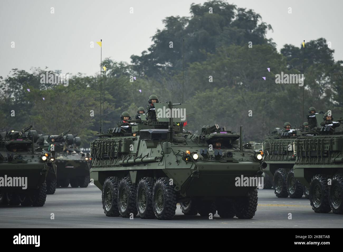 Thai Military vehicles participate in a Parade of Military and Police ...