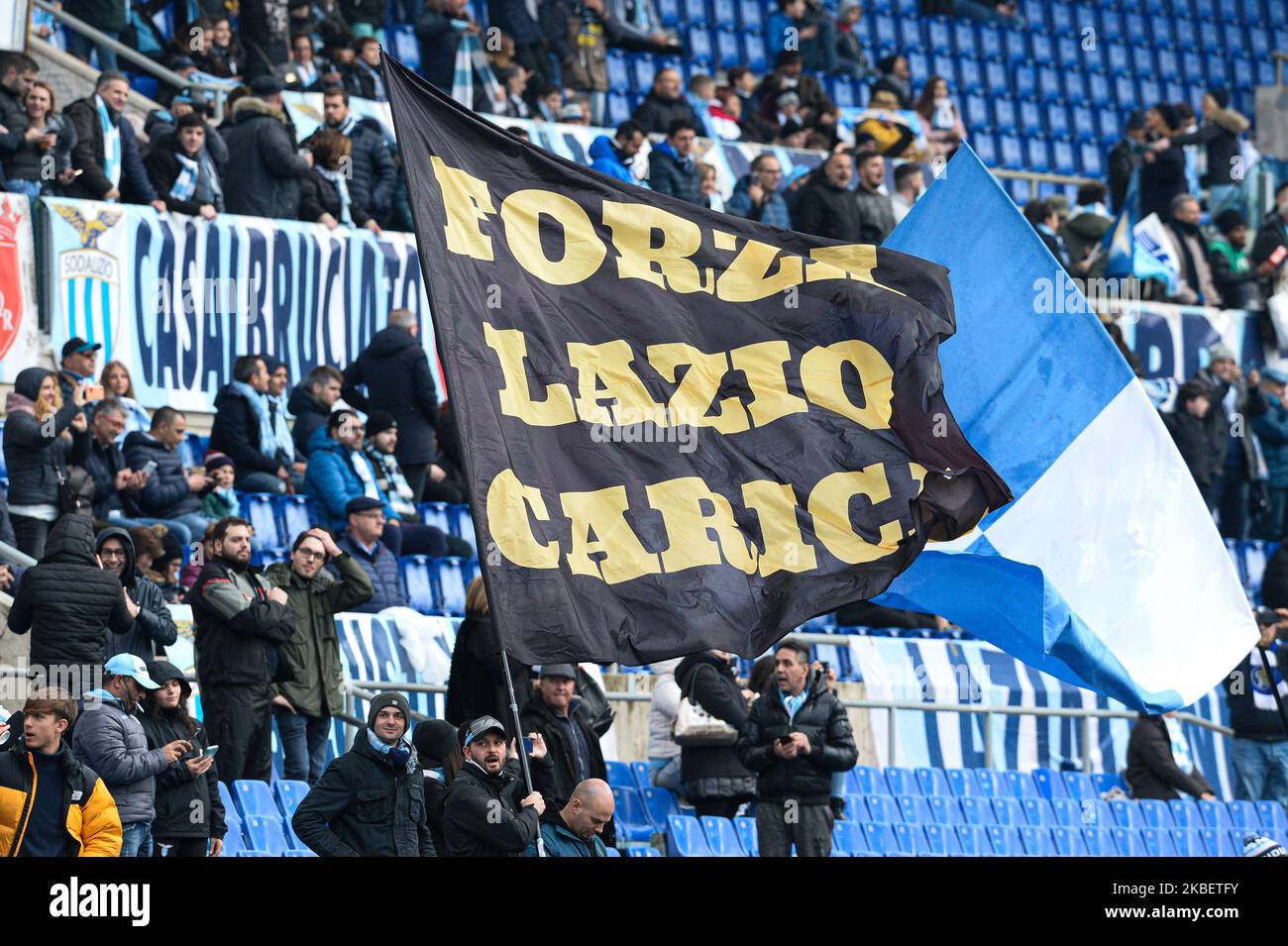 SS Lazio supporters during the Italian Serie A football match between ...