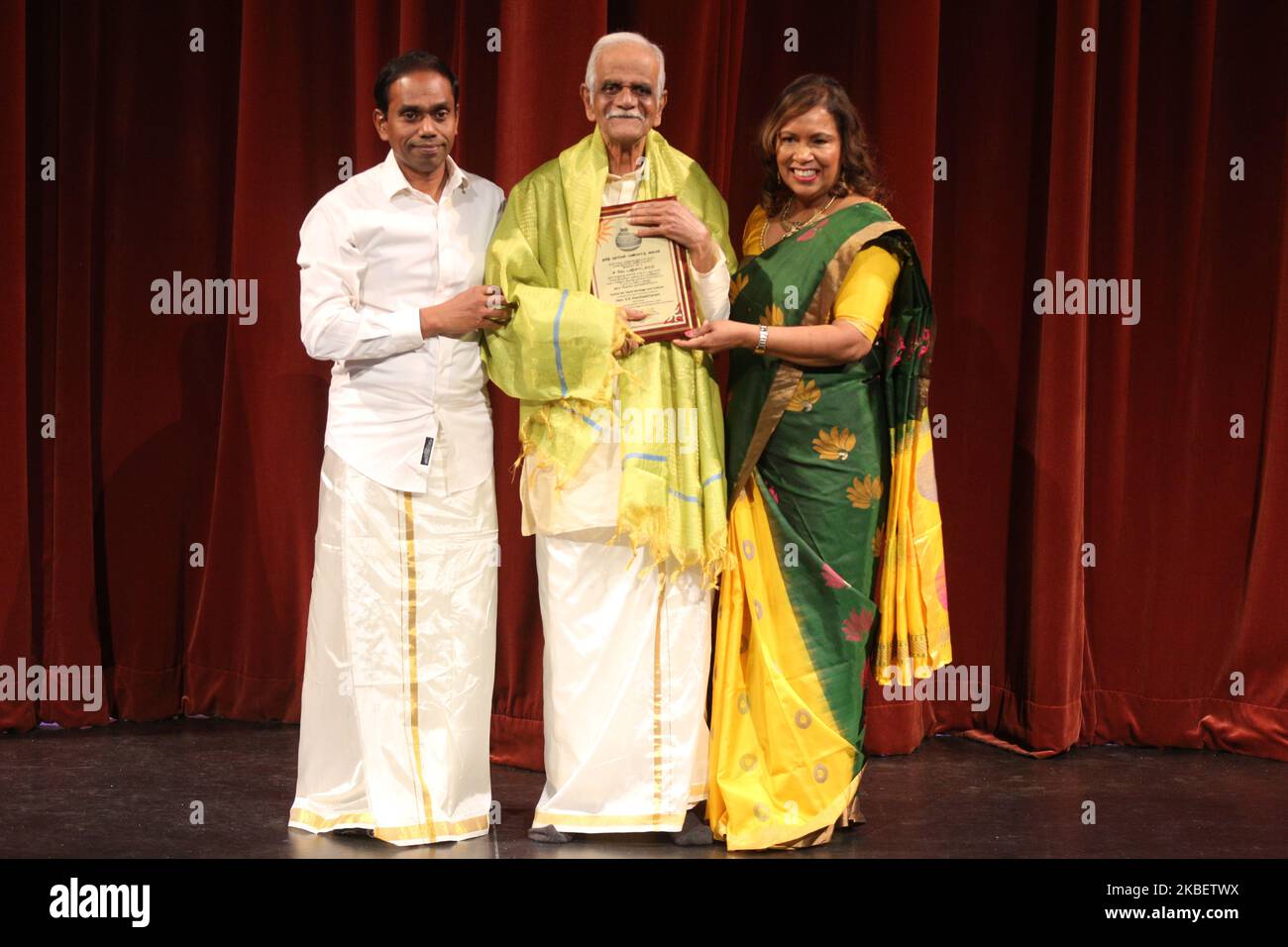 Members of the Tamil community are honoured during a cultural program ...