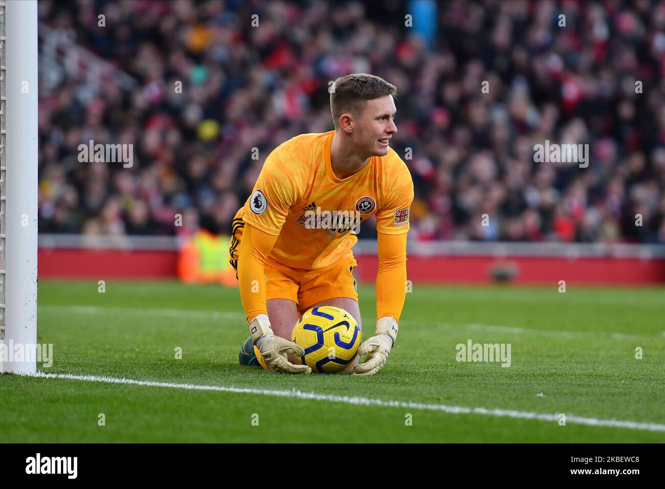 Sheffield uniteds english goalkeeper dean henderson hi-res stock ...