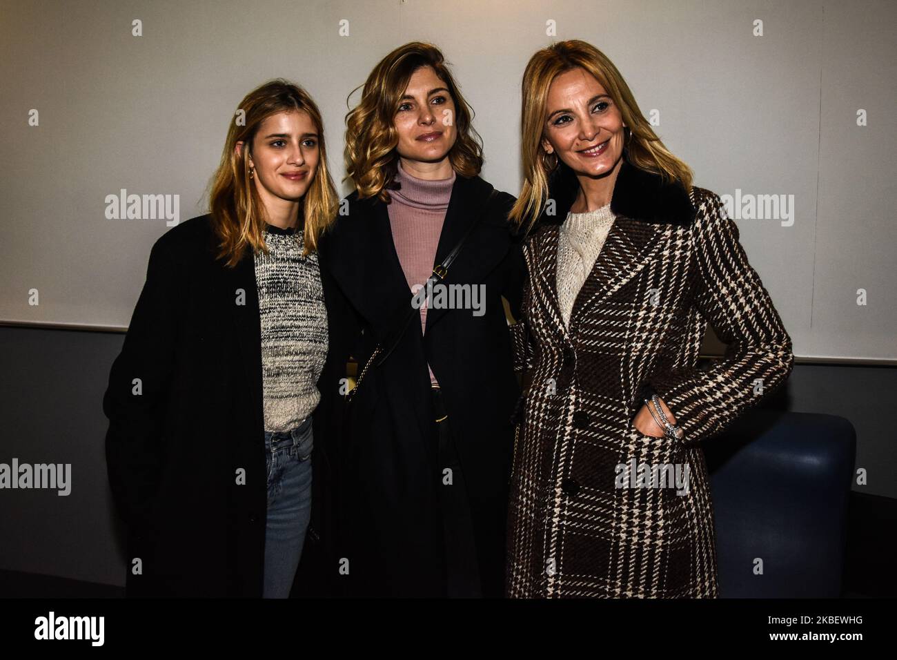 Vittoria Puccini (C) and Benedetta Porcaroli (L), Italian actresses of ...