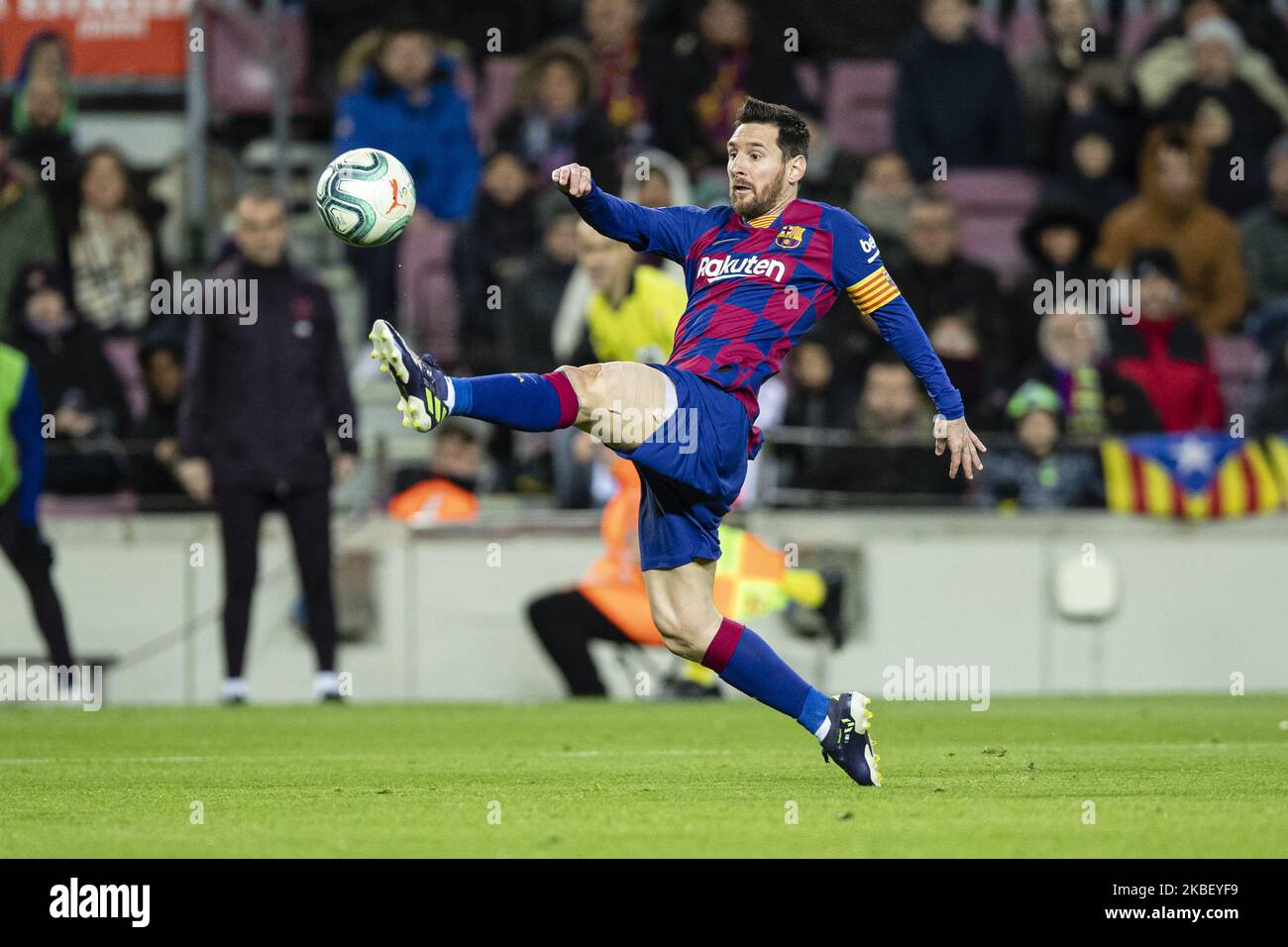 10 Lionel Messi from Argentina of FC Barcelona during La Liga match ...
