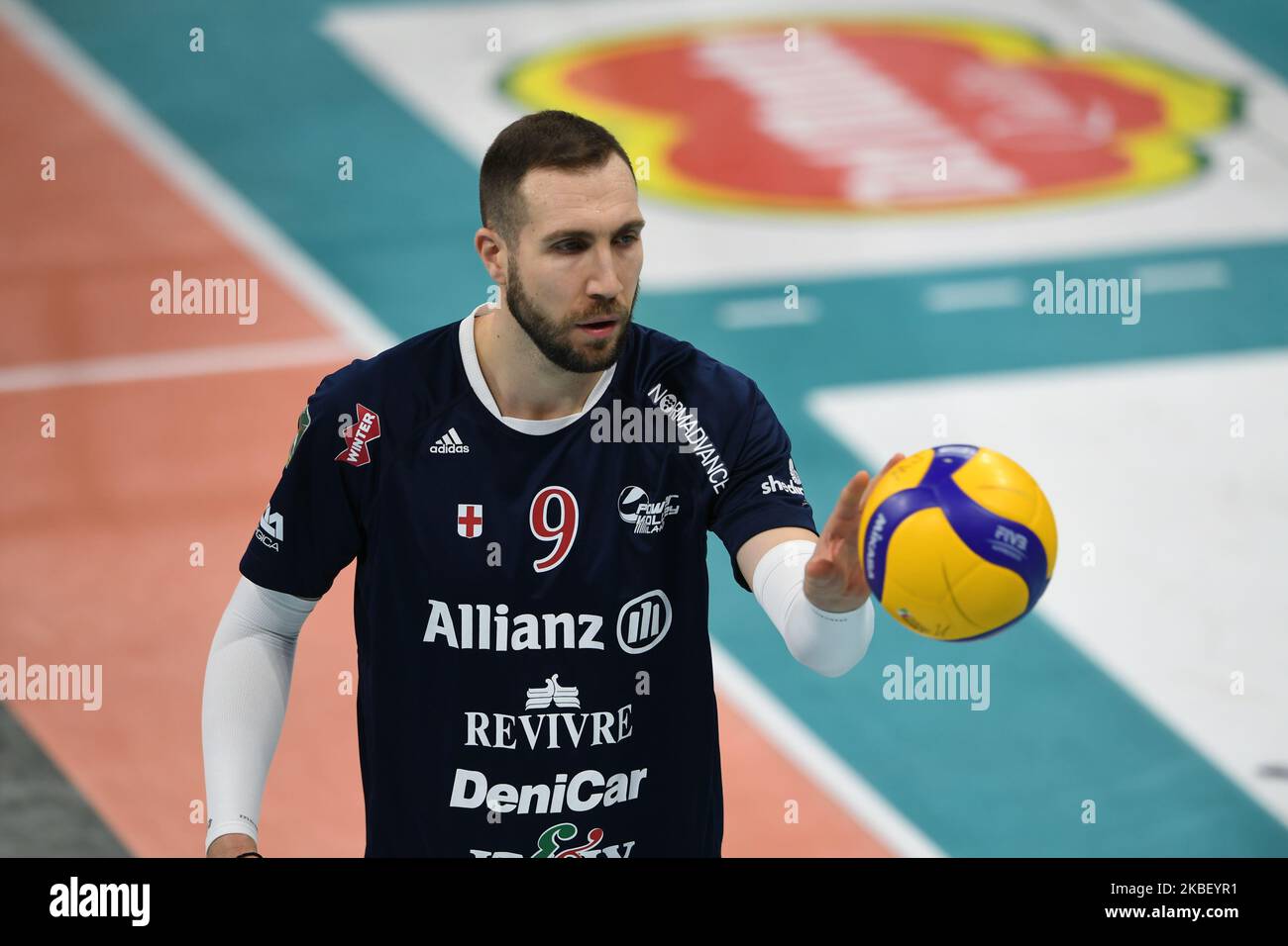 Serbian Player Nemanja Petric (hitter spiker) of team Allianz ...