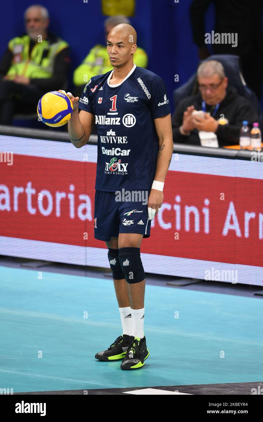 Dutch player Nimir Abdel Aziz (opposite spiker) of team Allianz ...