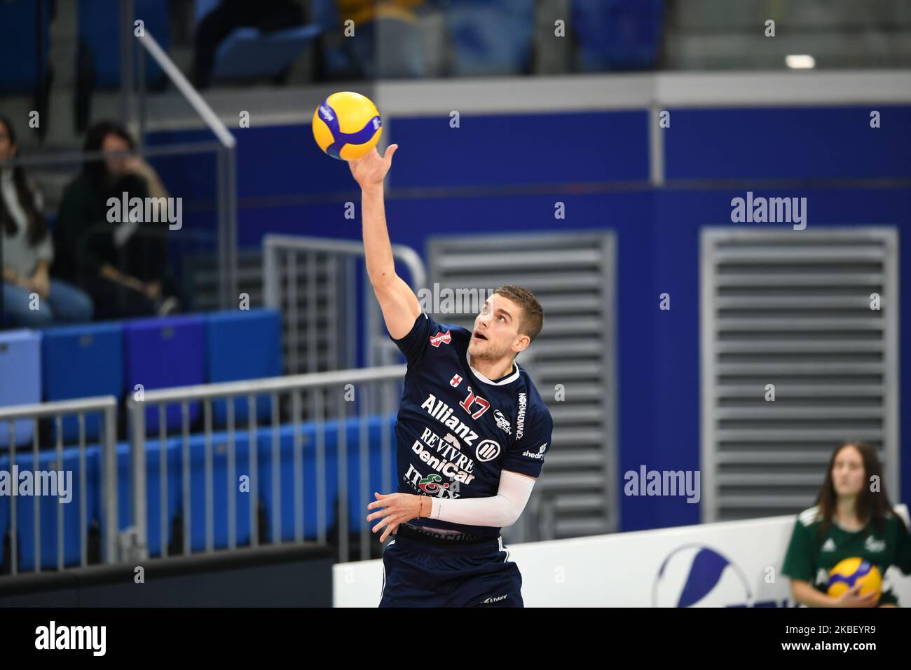 French player Trevor Clevenot (hitter spiker) of team Allianz ...