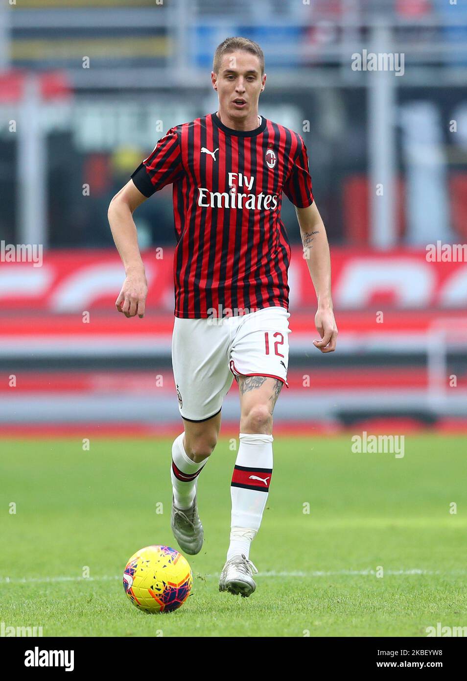 Andrea Conti of Milan during the Serie A match Ac Milan v Udinese ...