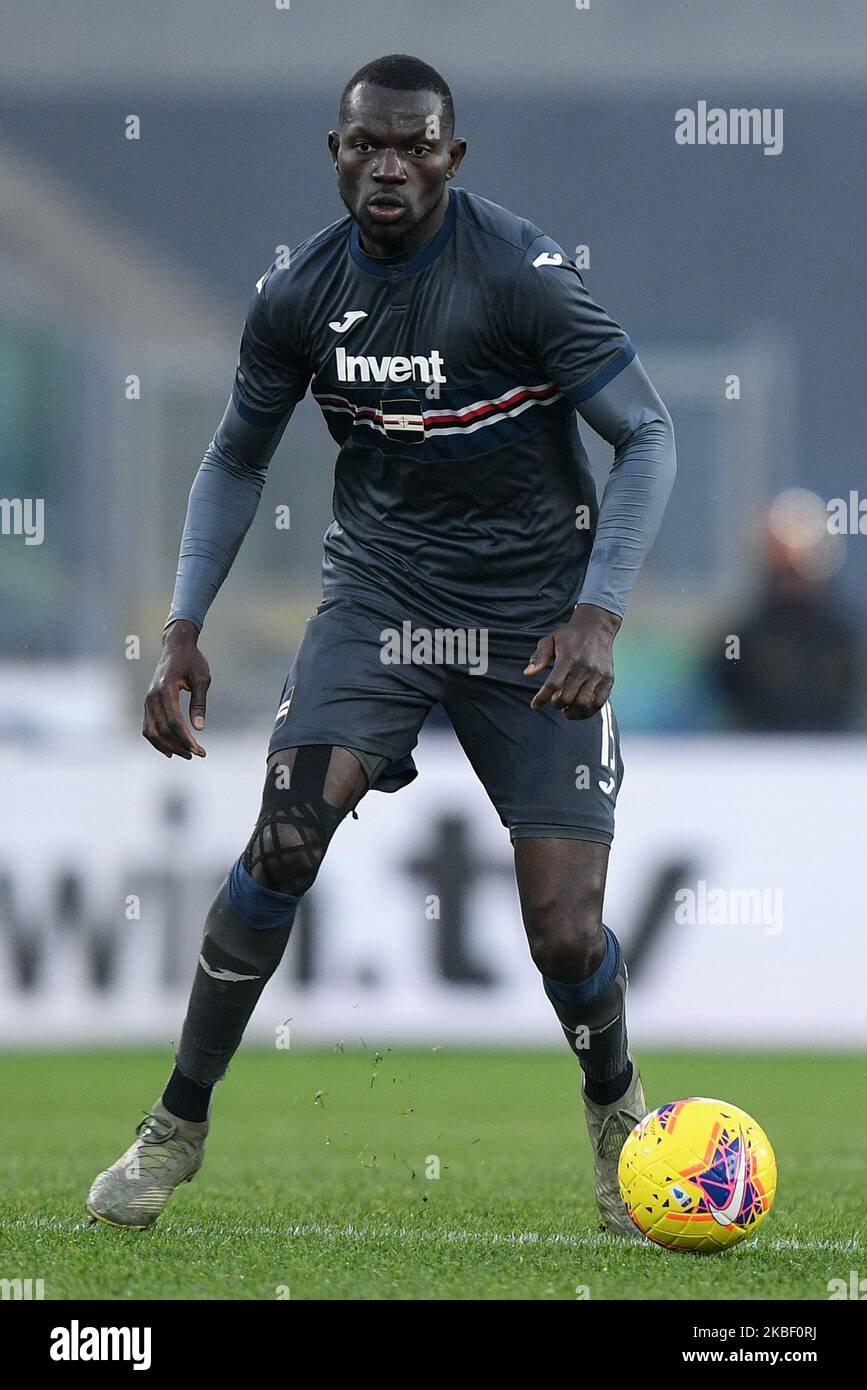 Omar Colley of Sampdoria during the Serie A match between Lazio and ...