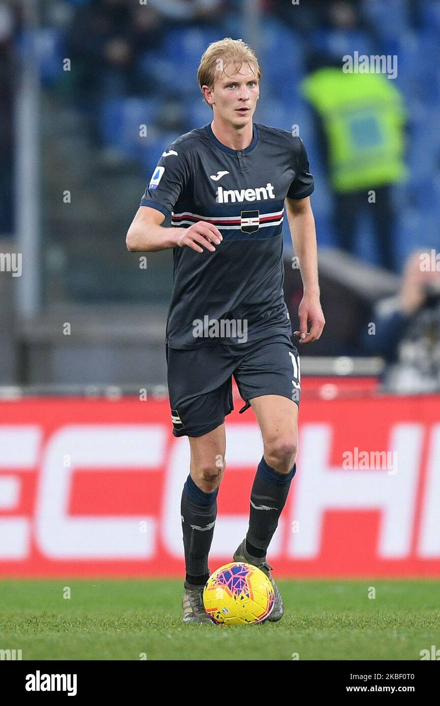 Morten Thorsby of Sampdoria during the Serie A match between Lazio and ...