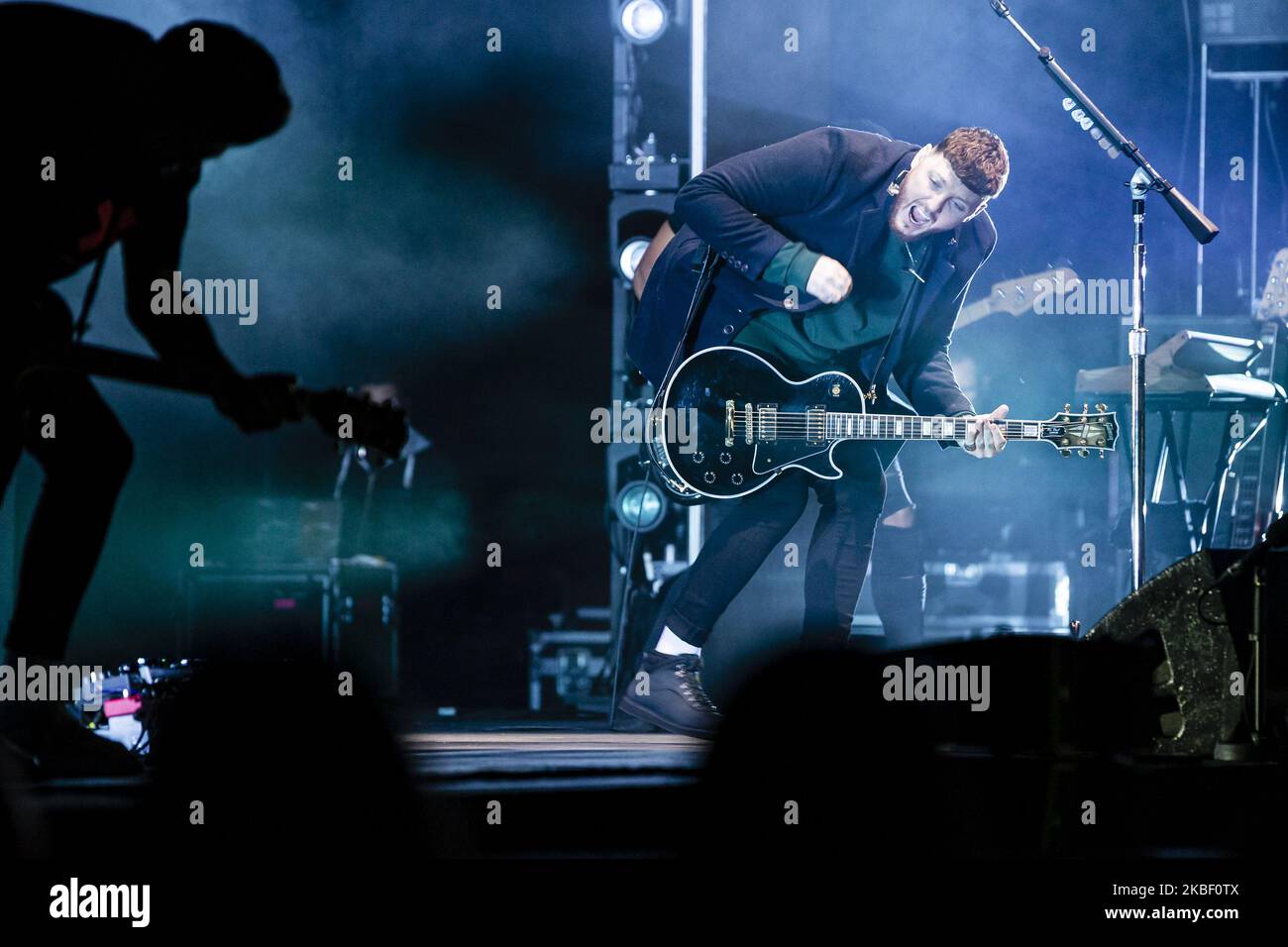 English singer and songwriter James Arthur performs on stage in Campo ...