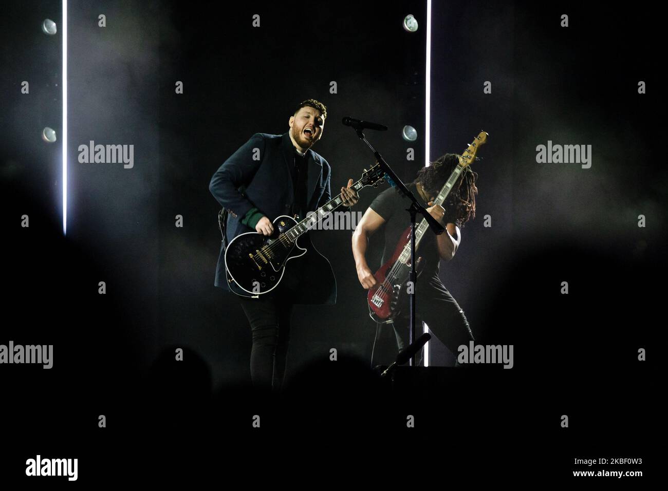 English singer and songwriter James Arthur performs on stage in Campo ...