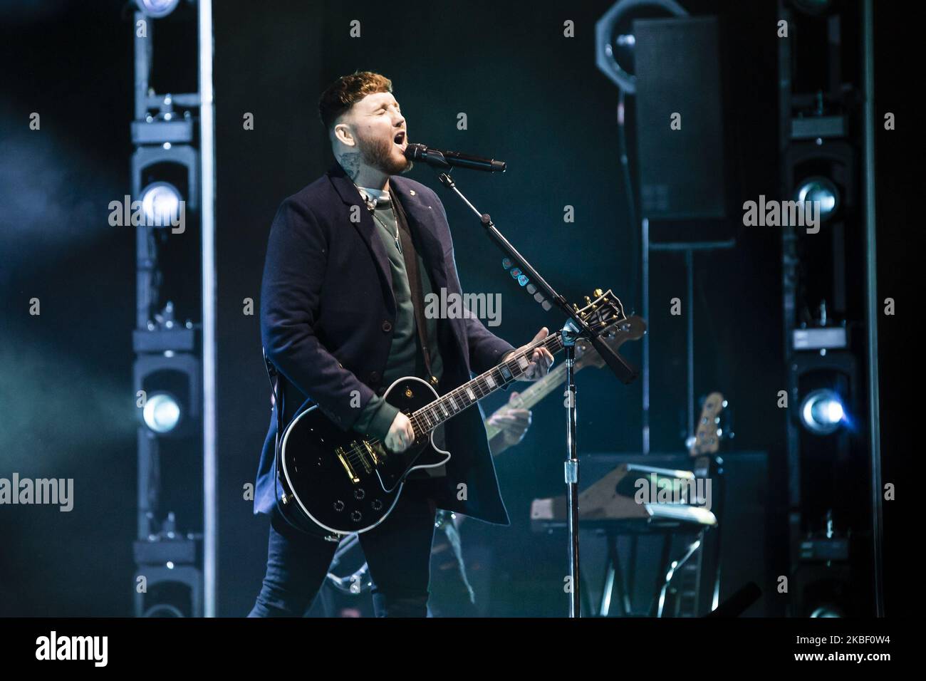 English singer and songwriter James Arthur performs on stage in Campo ...