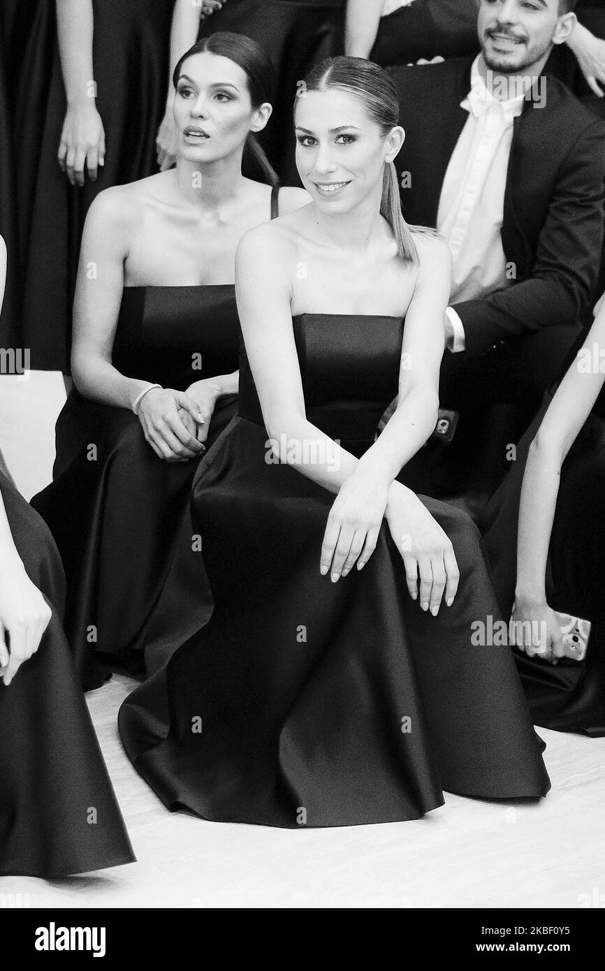 (EDITOR'S NOTE: Image has been converted to black and white.) Models ...