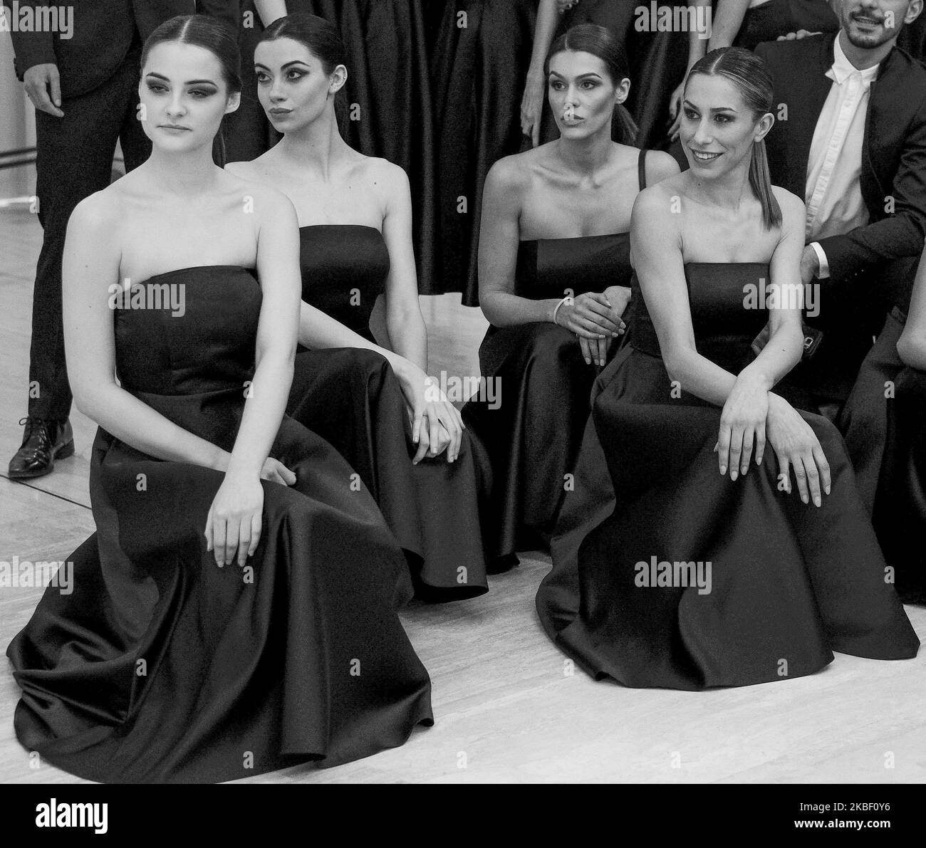 (EDITOR'S NOTE: Image has been converted to black and white.) Models ...