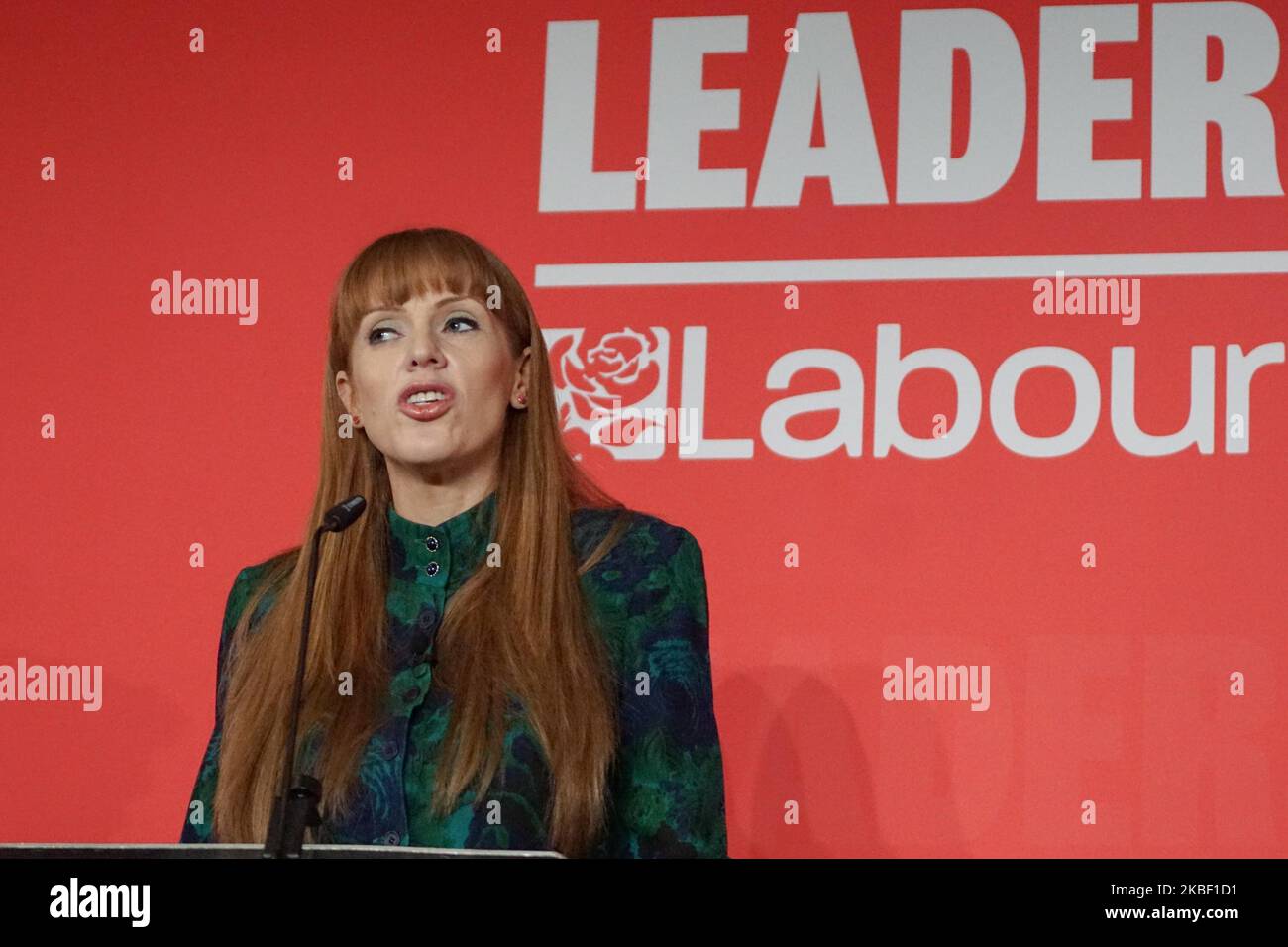 Labour MP Angela Rayner takes part in the first party deputy leadership ...