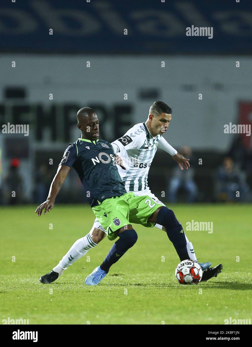 Sporting CP Defender Cristian Borja in action during the Premier League ...