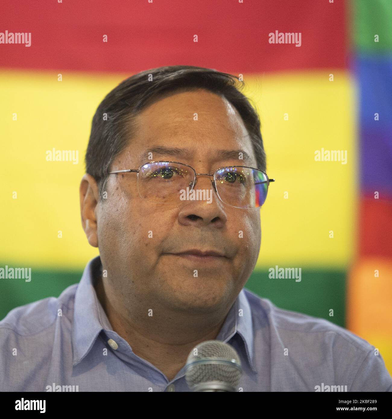 Bolivian presidential candidate for the Movement for Socialism (MAS ...