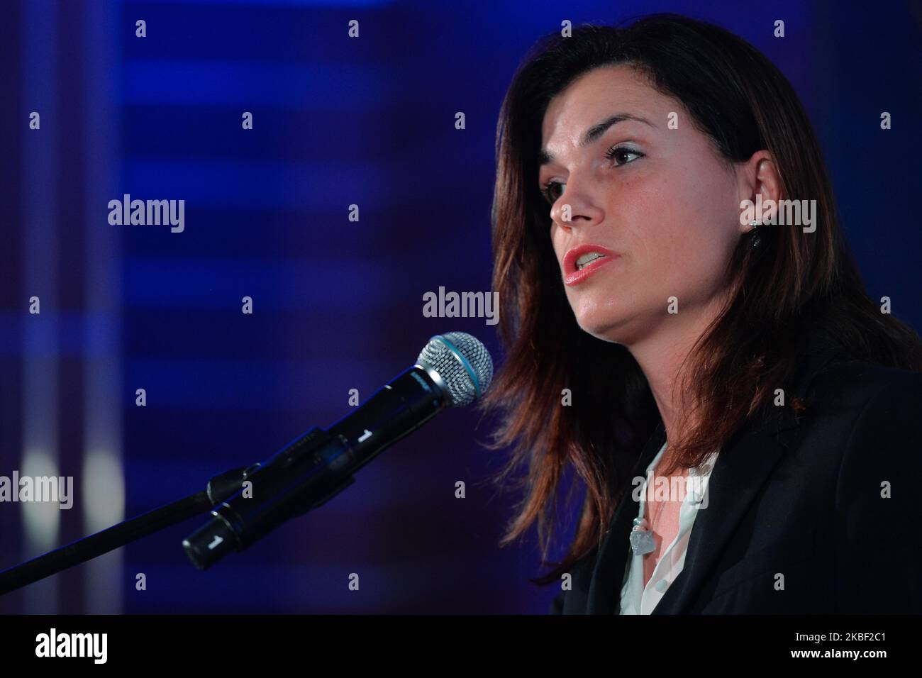Judit Varga, Hungarian Minister of Justice, seen on the opening day of ...