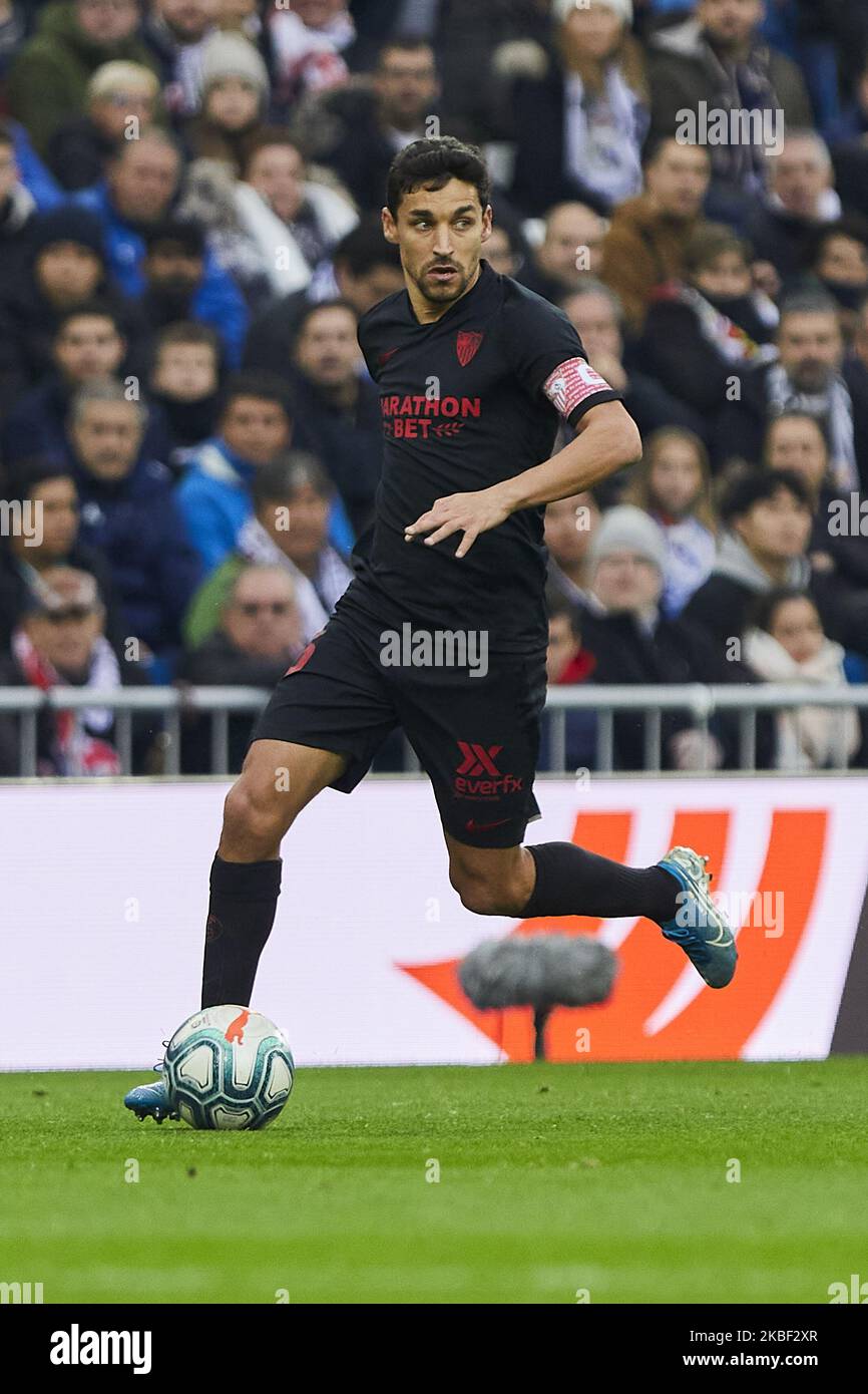 Jesus Navas of Sevilla FC during La Liga match between Real Madrid and ...