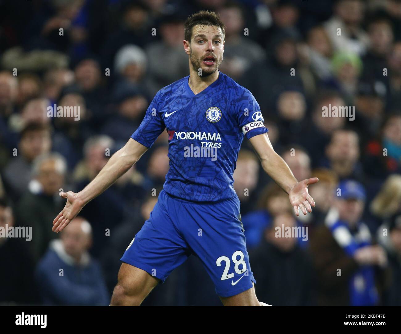 Chelsea's Cesar Azpilicueta during English Premier League between ...