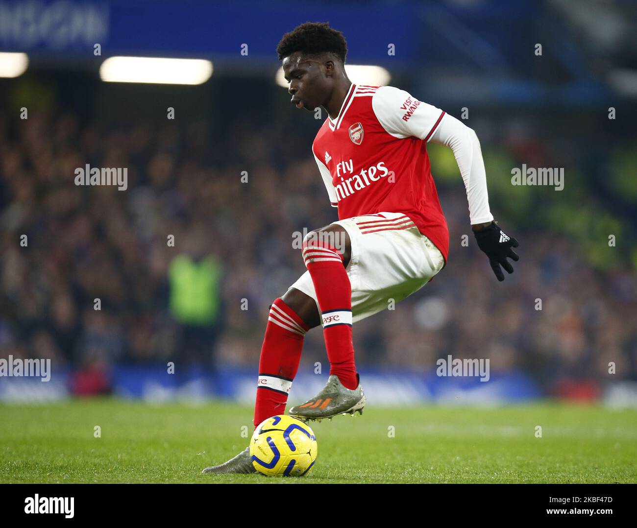 Bukayo Saka of Arsenal during English Premier League between Chelsea ...