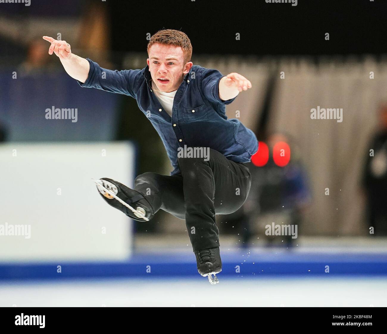 Peter James Hallam of Great Britain during Short Programme for Men at ...