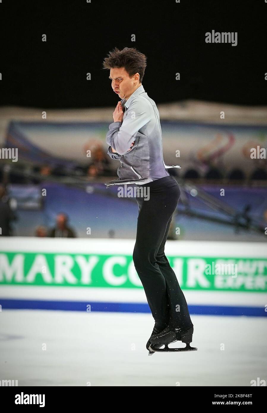 Roman Galay of Finland during Short Programme for Men at ISU European ...