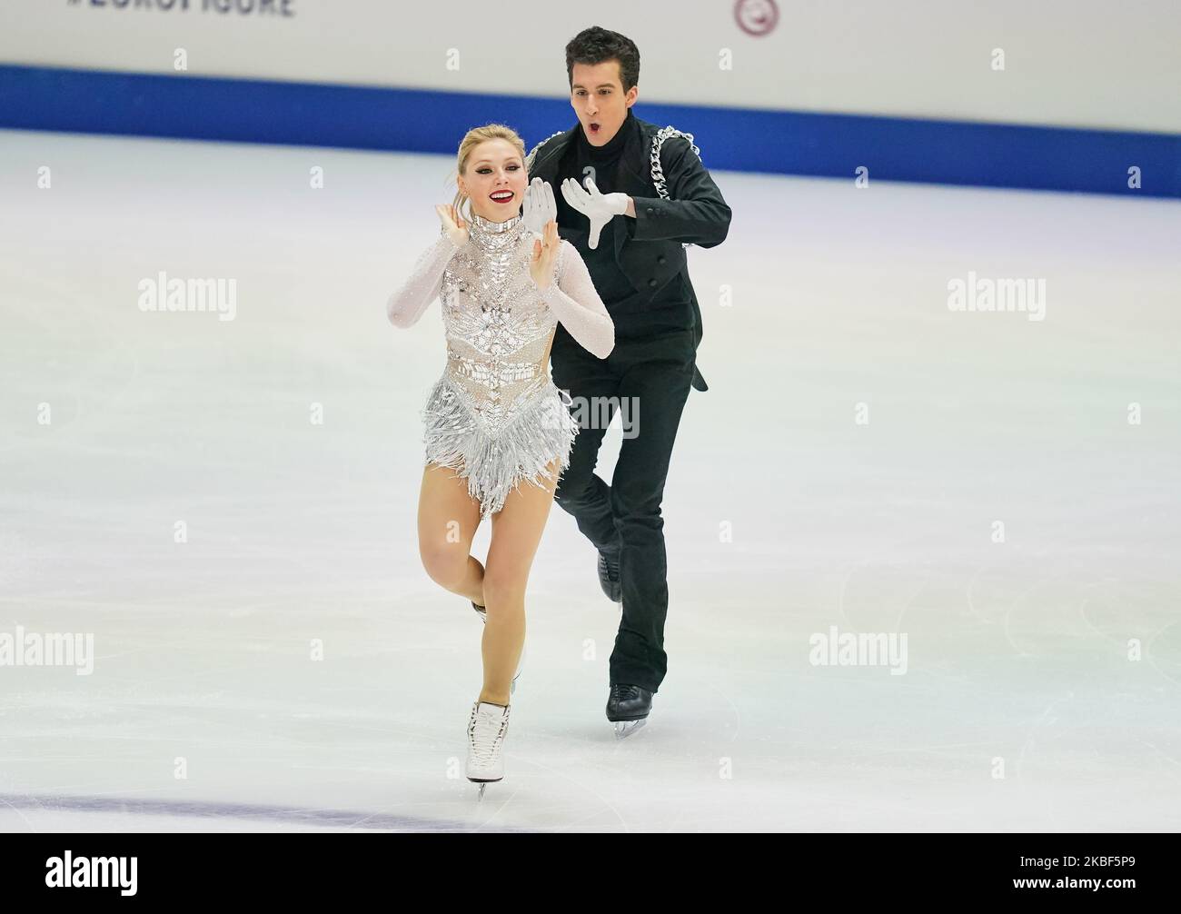 Emily monaghan and ilias fourati of hungary hi-res stock photography ...