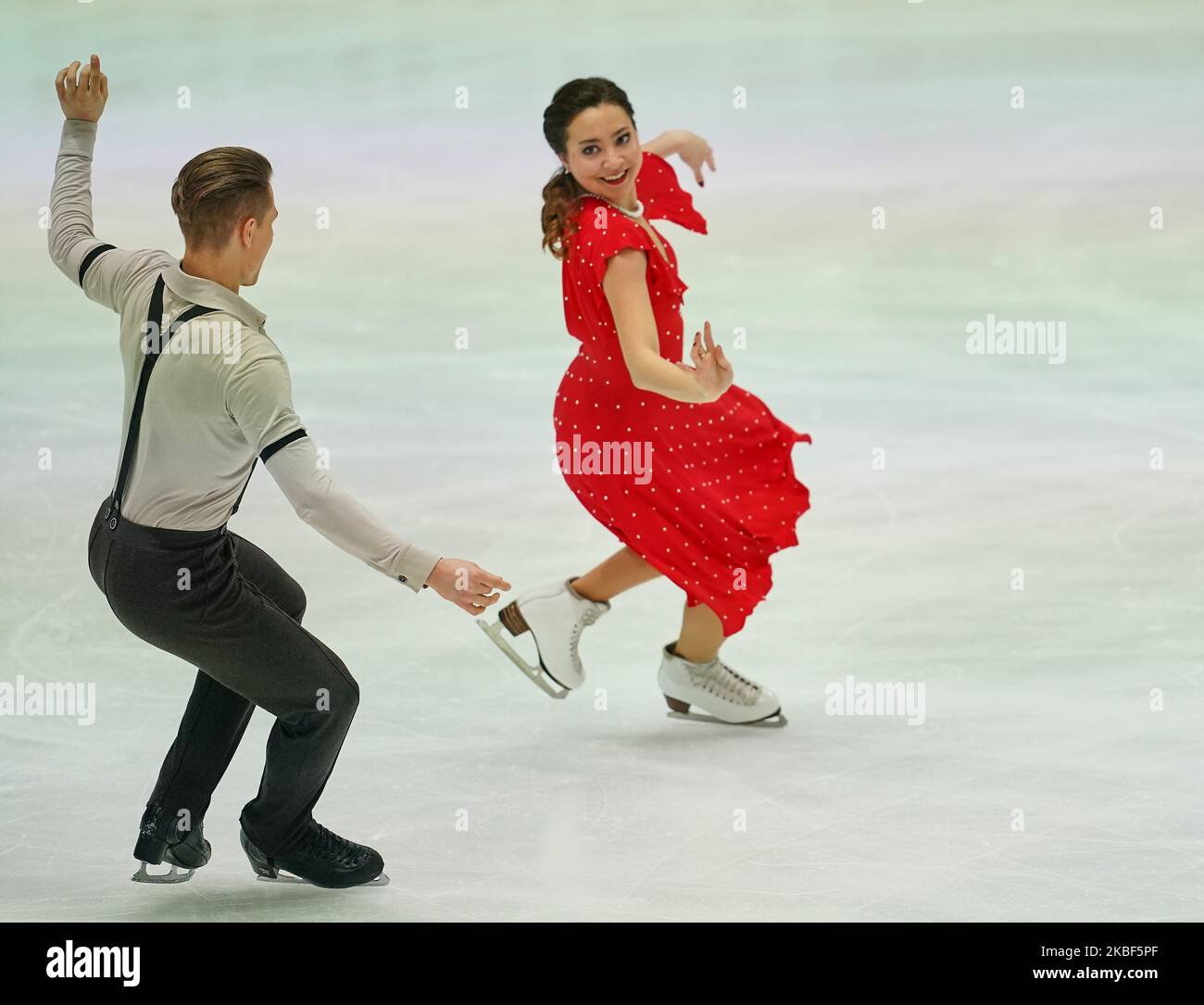 Allison Reed and Saulius Ambrulevicius of Lithuania during Ice Dance at ...