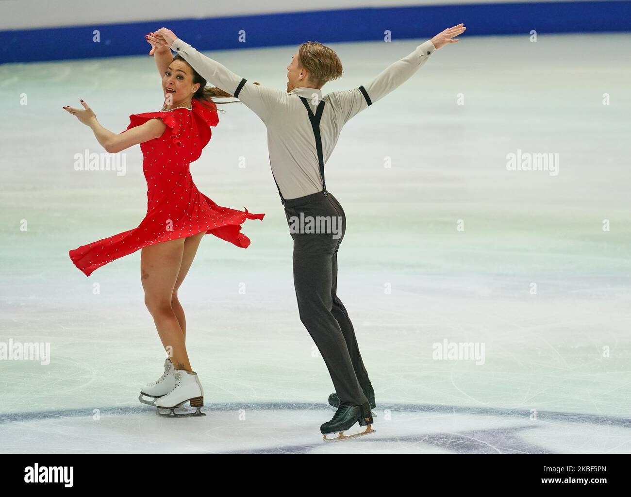 Allison Reed and Saulius Ambrulevicius of Lithuania during Ice Dance at ...