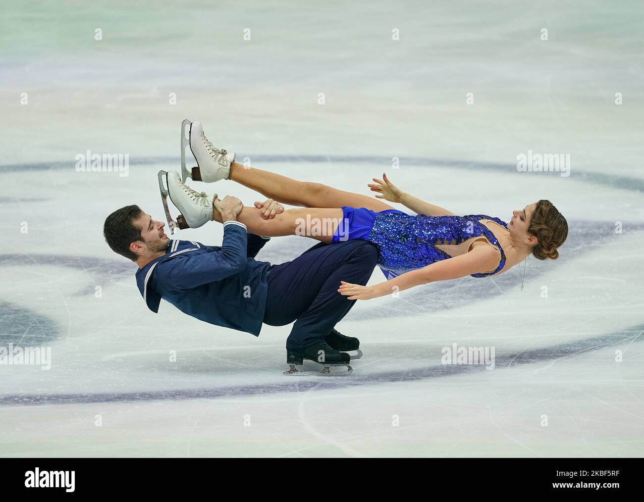 Alexandra nazarova and maxim nikitin of ukraine hi-res stock ...