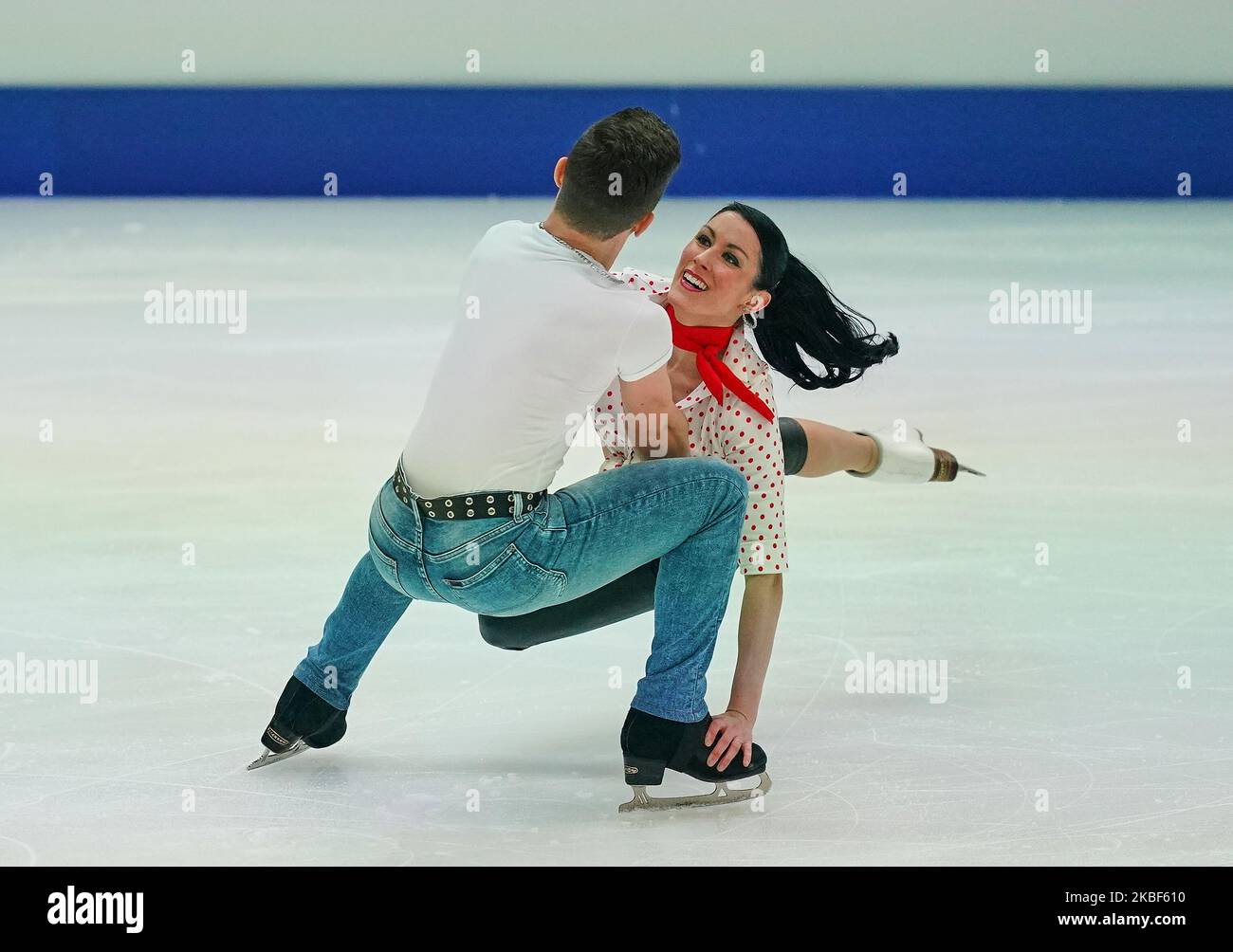 Charlene Guignard and Marco Fabbri of Italy during Ice Dance at ISU ...