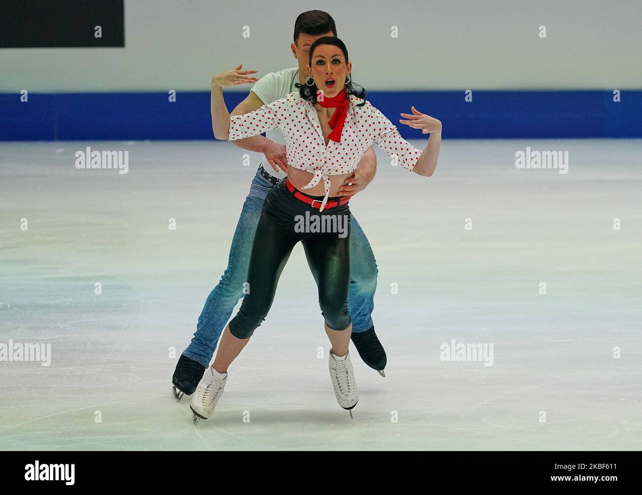 Charlene Guignard and Marco Fabbri of Italy during Ice Dance at ISU ...