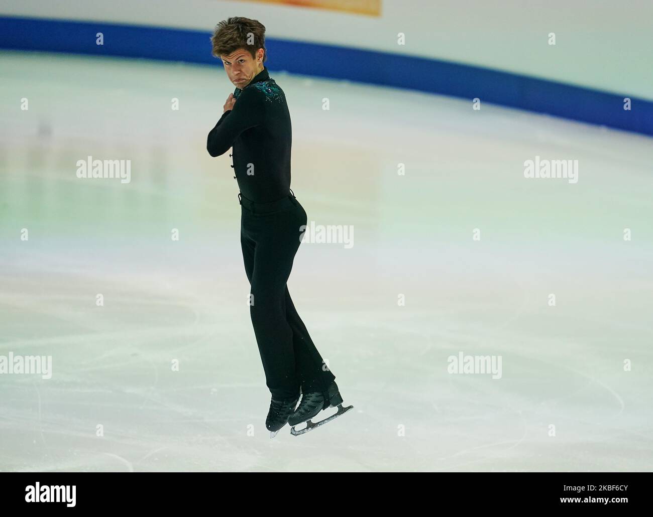 Mark Gorodnitsky of Israel during Men Free Skating at ISU European ...
