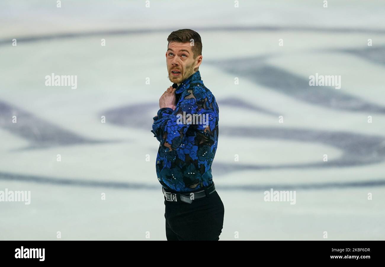 Paul Fentz of Germany during Men Free Skating at ISU European Figure ...