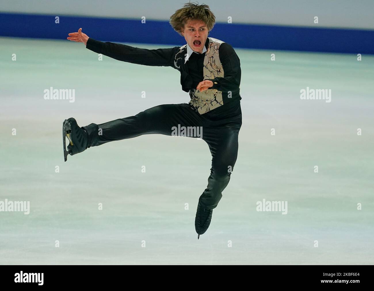 Deniss Vasiljevs of Latvia during Men Free Skating at ISU European ...