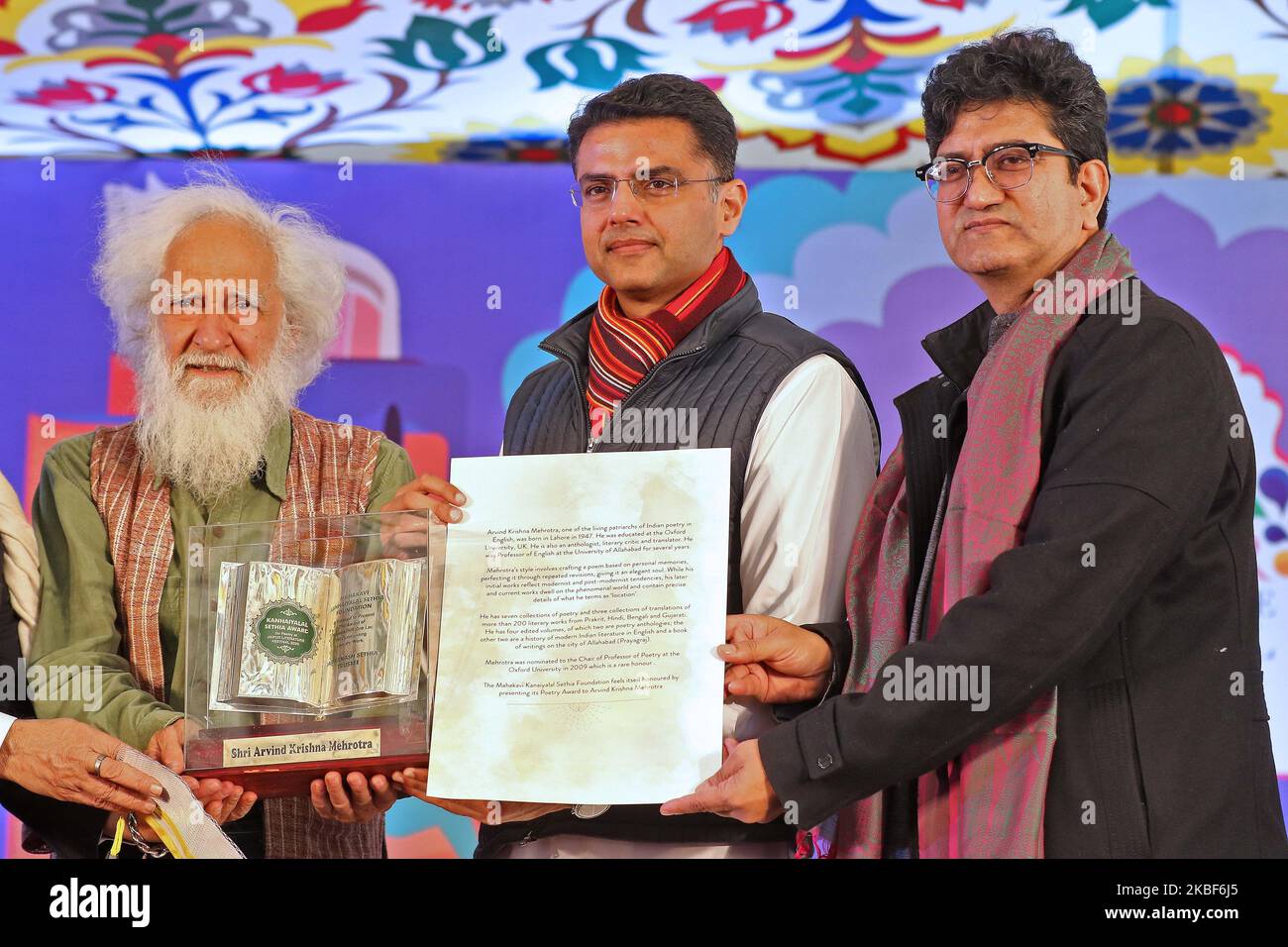 Rajasthan Deputy Chief Minister Sachin Pilot (c) along with Central ...
