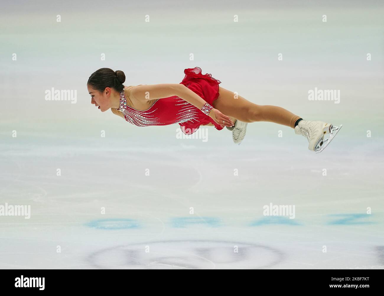Yasmine Kimiko Yamada of Switzerland in action during Ladies Short ...