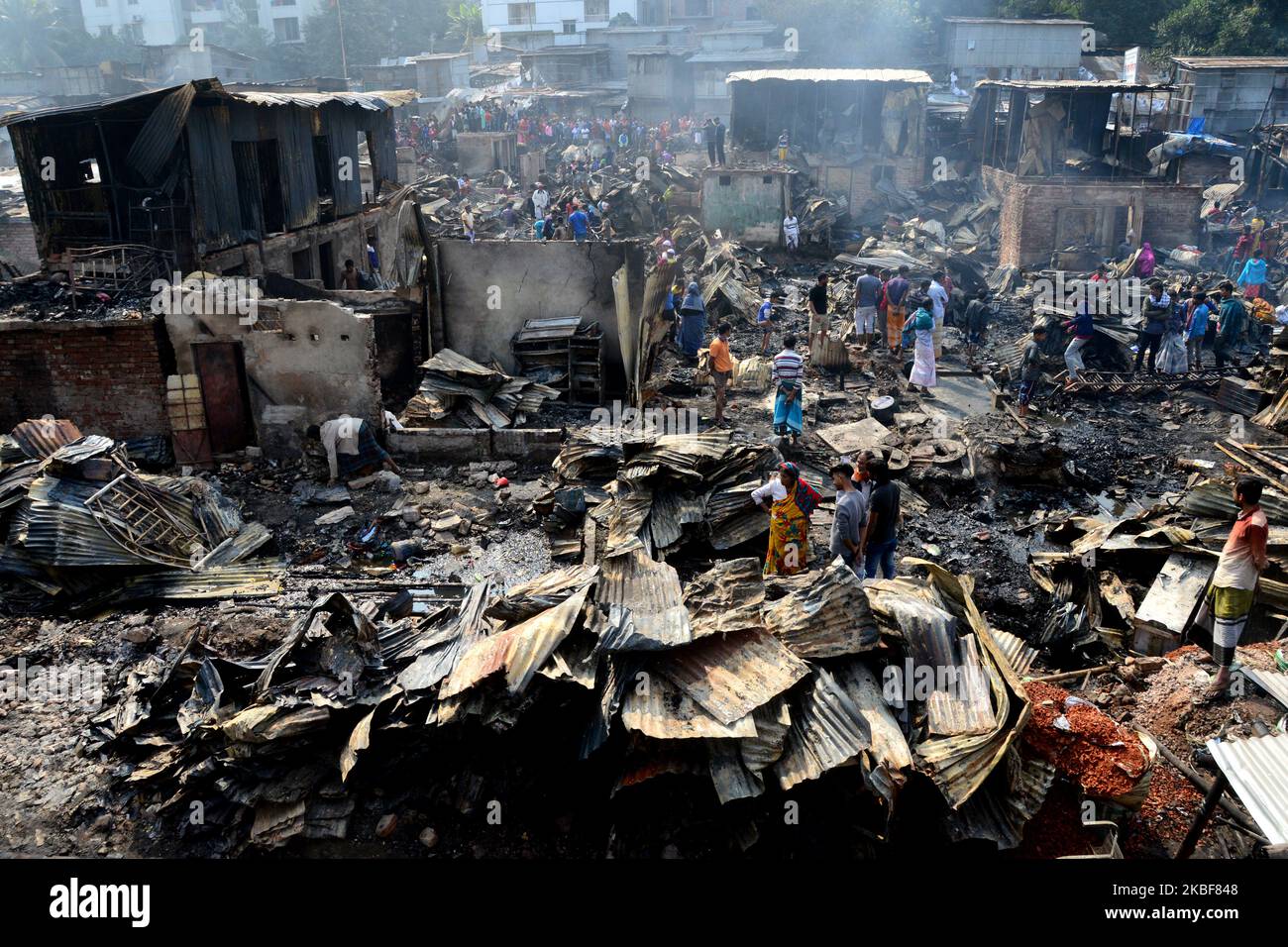 Bangladeshi slum dwellers hi-res stock photography and images - Alamy